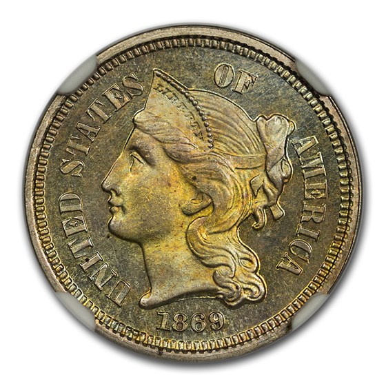 Buy 1869 Three Cent Nickel PF-67+ NGC | APMEX