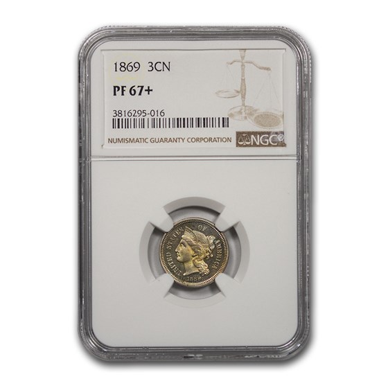 Buy 1869 Three Cent Nickel PF-67+ NGC | APMEX