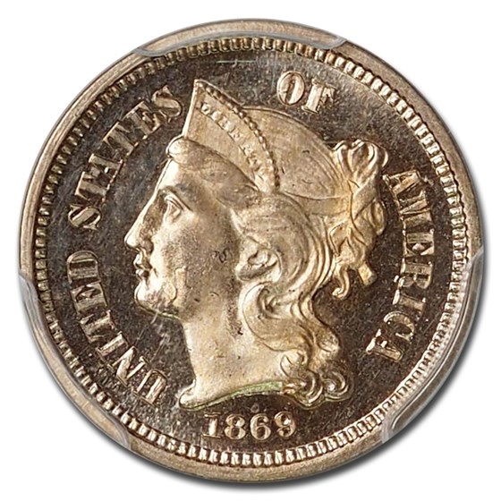Buy 1869 Three Cent Nickel PR-65 DCAM PCGS | APMEX