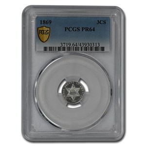 Buy 1869 Three Cent Silver PR-64 PCGS | APMEX