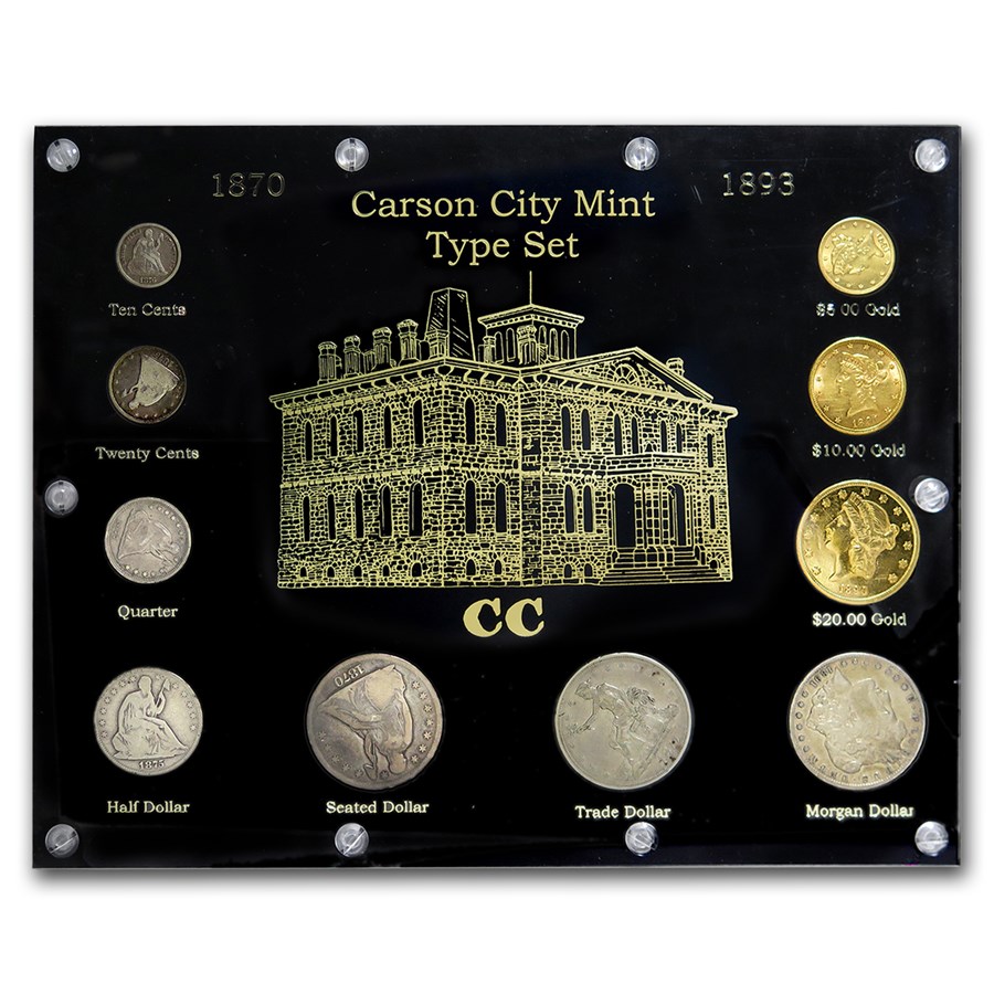 Buy 1870-1893 Carson City Type Coin Set (Capital Plastic holder) | APMEX