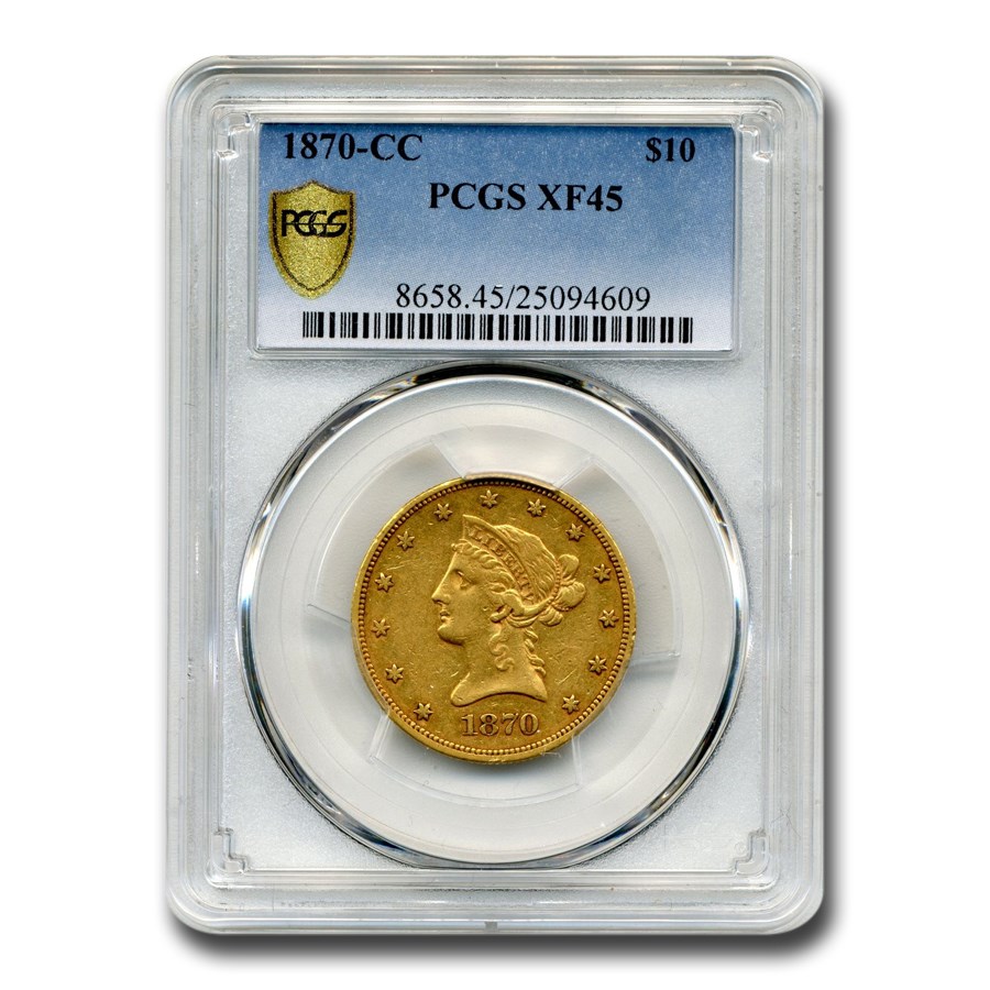 Buy 1870-CC $10 Liberty Gold Eagle XF-45 PCGS | APMEX