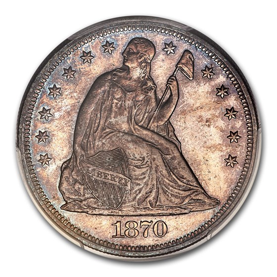 Buy 1870-CC Liberty Seated Dollar MS-61 PCGS | APMEX