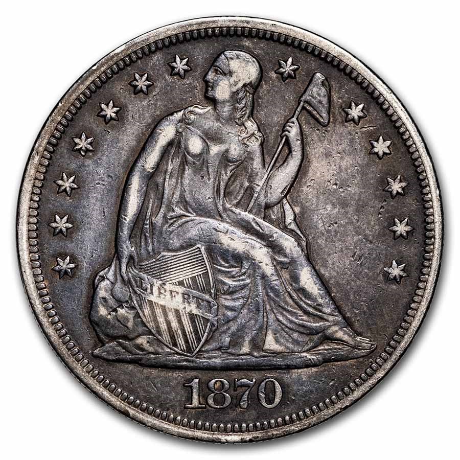 Buy 1870-CC Liberty Seated Dollar XF | APMEX