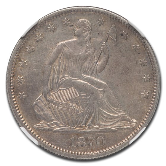 Buy 1870-CC Liberty Seated Half Dollar AU-50 NGC | APMEX