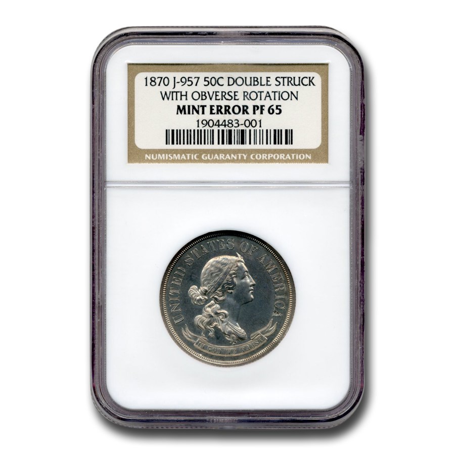 Buy 1870 Half Dollar Pattern PF-65 NGC (J-957, Double Struck w/Rtn) | APMEX