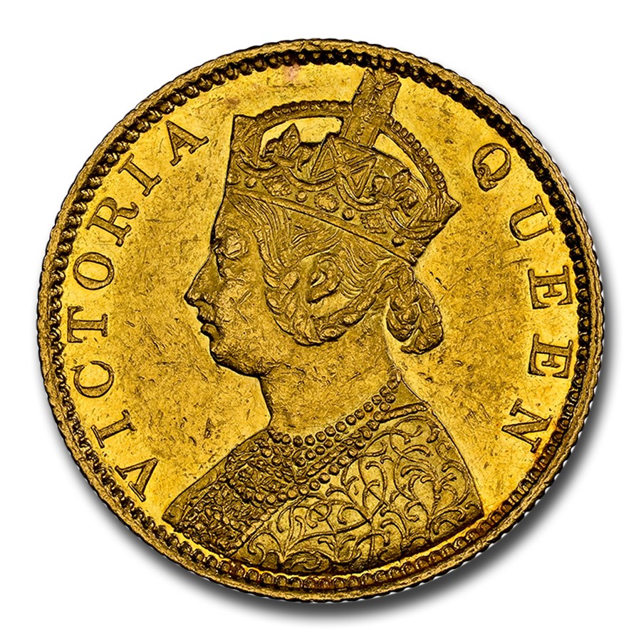 Buy 1870 India Gold 10 Rupees Victoria MS-61 NGC | APMEX