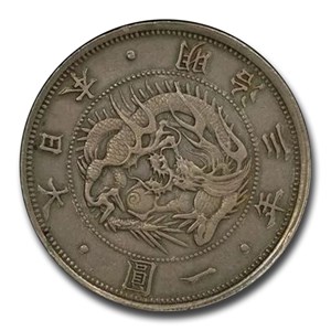 1870 Japan Silver Yen Meiji XF-45 PCGS