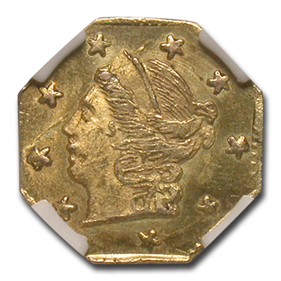 Buy 1870 Liberty Octagonal 25 Cent Gold Gold MS-64 NGC (BG-713) | APMEX