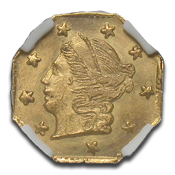 Buy 1870 Liberty Octagonal 25 Cent Gold Gold MS-67 NGC (BG-713) | APMEX