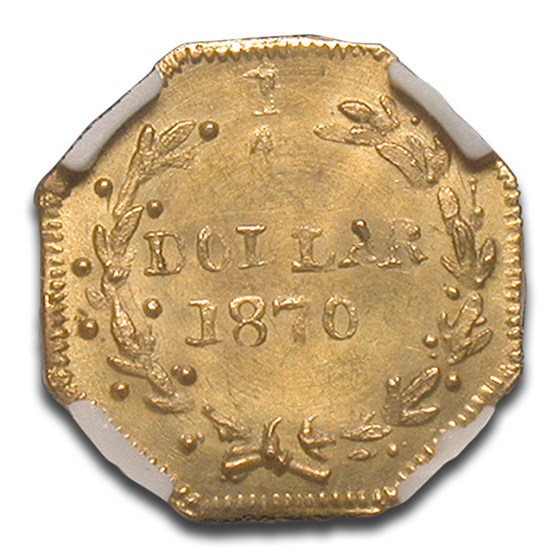 Buy 1870 Liberty Octagonal 25 Cent Gold Gold MS-67 NGC (BG-713) | APMEX