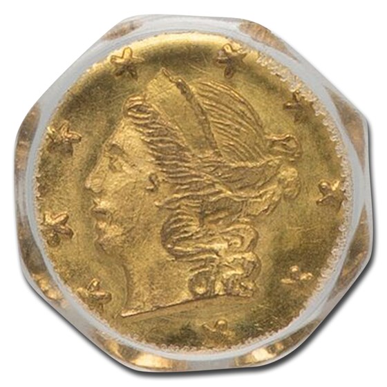 Buy 1870 Liberty Octagonal 25 Cent Gold MS-67 PCGS (BG-713) | APMEX