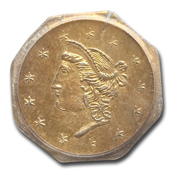 Buy 1870 Liberty Octagonal 50 Cent Gold MS-61 PCGS (BG-936) | APMEX
