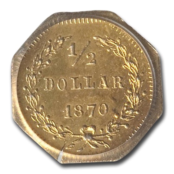 Buy 1870 Liberty Octagonal 50 Cent Gold MS-61 PCGS (BG-936) | APMEX