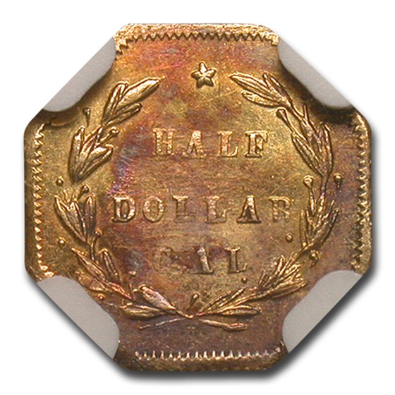 Buy 1870 Liberty Octagonal 50 Cent Gold MS-63 NGC (BG-922) | APMEX