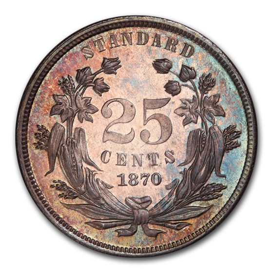 Buy 1870 Liberty Quarter Pattern PR-66 PCGS CAC (J-889) | APMEX