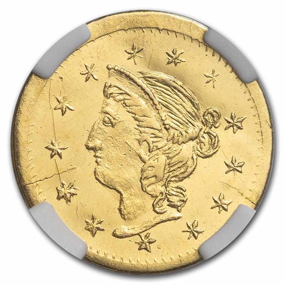 Buy 1870 Liberty Round 25 Cent Gold MS-64 NGC (BG-867) | APMEX