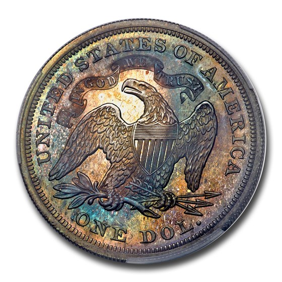 1870 Liberty Seated Dollar PR-67 Cameo PCGS