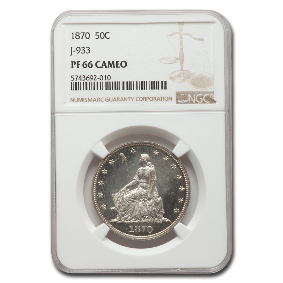 Buy 1870 Liberty Seated Half Dollar Pattern PF-66 Cameo NGC (J-933) | APMEX