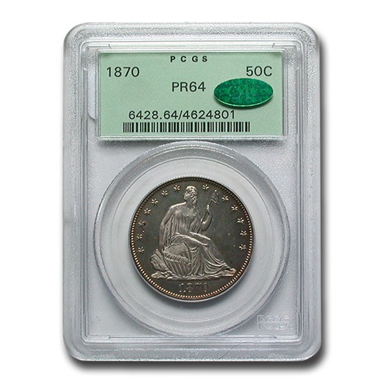 Buy 1870 Liberty Seated Half Dollar PR-64 PCGS CAC | APMEX