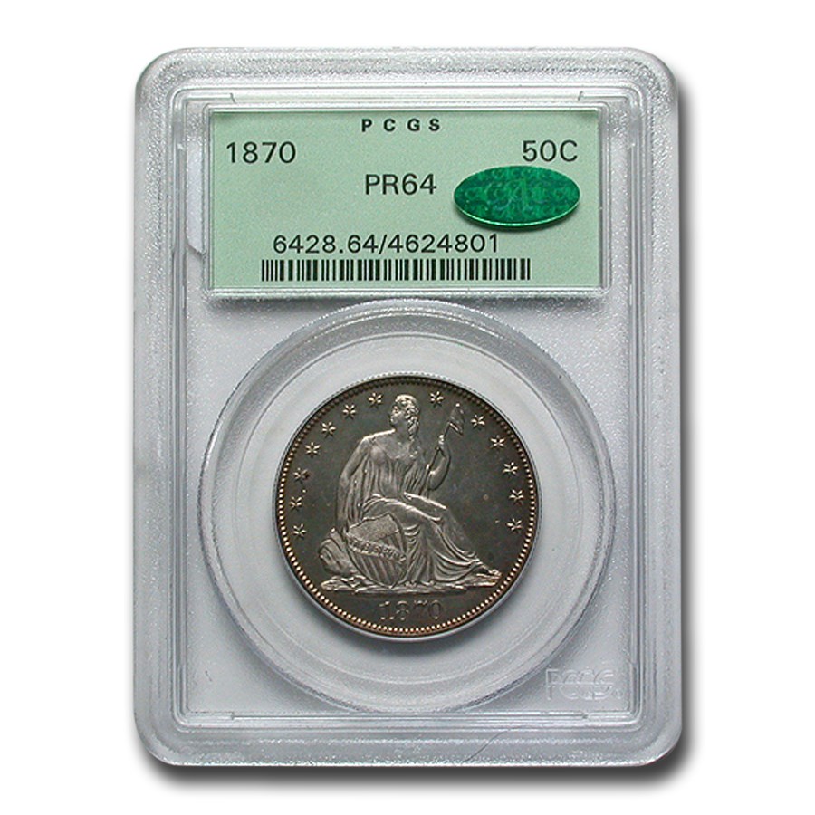 Buy 1870 Liberty Seated Half Dollar PR-64 PCGS CAC | APMEX