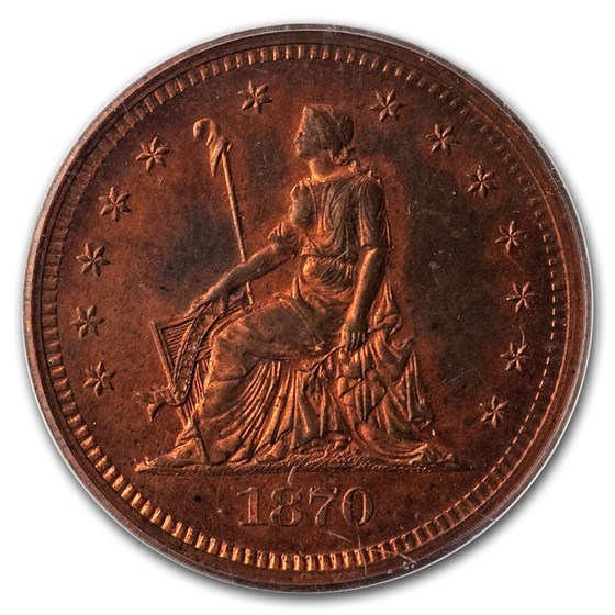 Buy 1870 Liberty Seated Quarter Pattern PR-61 PCGS RB, J-885) | APMEX