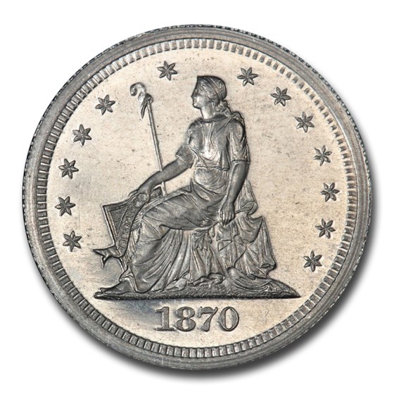 Buy 1870 Liberty Seated Quarter PR-65 Cameo PCGS CAC (J-886) | APMEX