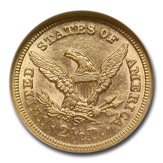 Buy 1870-S $2.50 Liberty Gold Quarter Eagle AU-58 NGC | APMEX