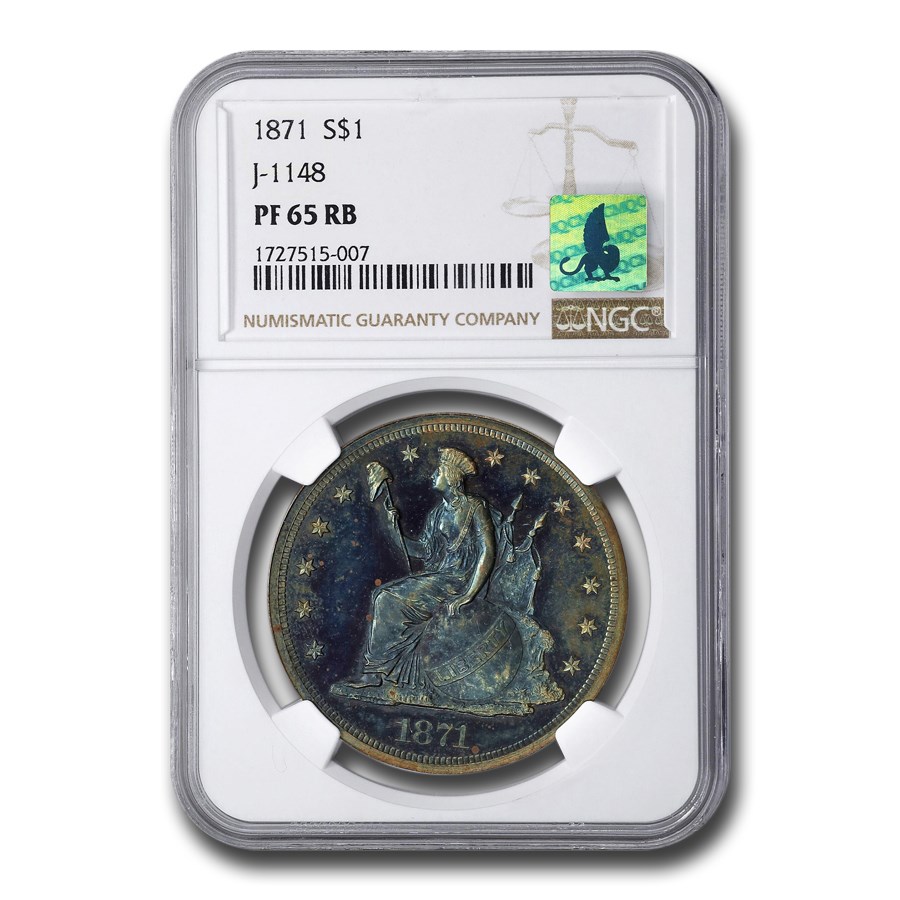 Buy 1871 $1 Pattern PF-65 Red/Brown J-1148 | APMEX