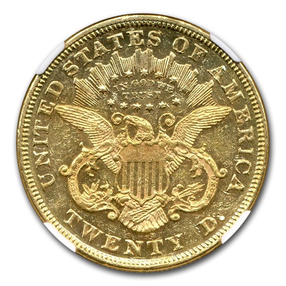 Buy 1871 $20 Liberty Gold Double Eagle AU-58 NGC CAC (PL) | APMEX