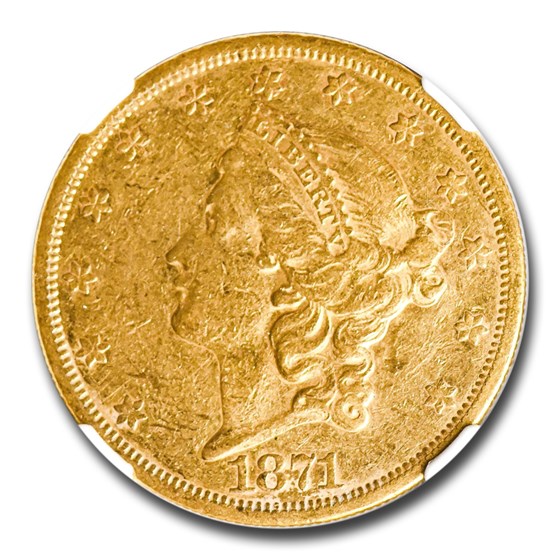 Buy 1871-CC $20 Liberty Gold Double Eagle AU-55 NGC | APMEX