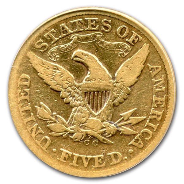 1871 CC Liberty Head Half Eagle Value - APMEX