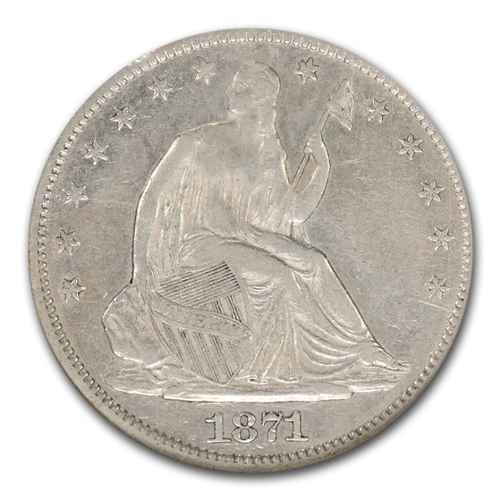Buy 1871-CC Liberty Seated Half Dollar AU-53 NGC | APMEX