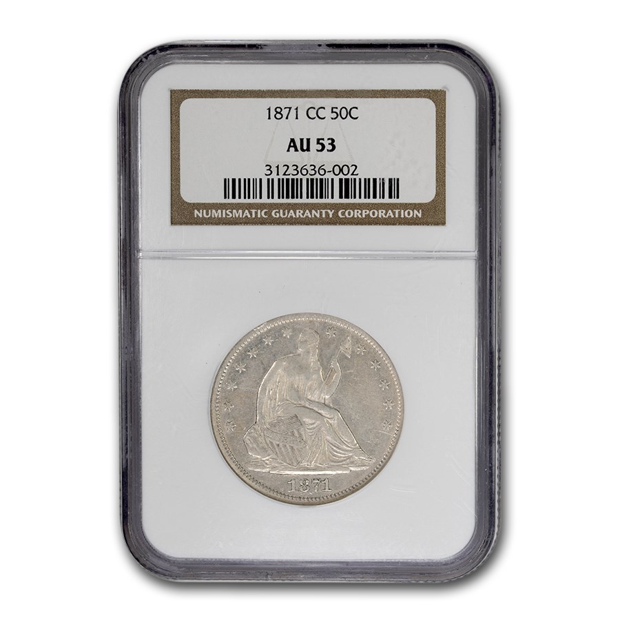 Buy 1871-CC Liberty Seated Half Dollar AU-53 NGC | APMEX