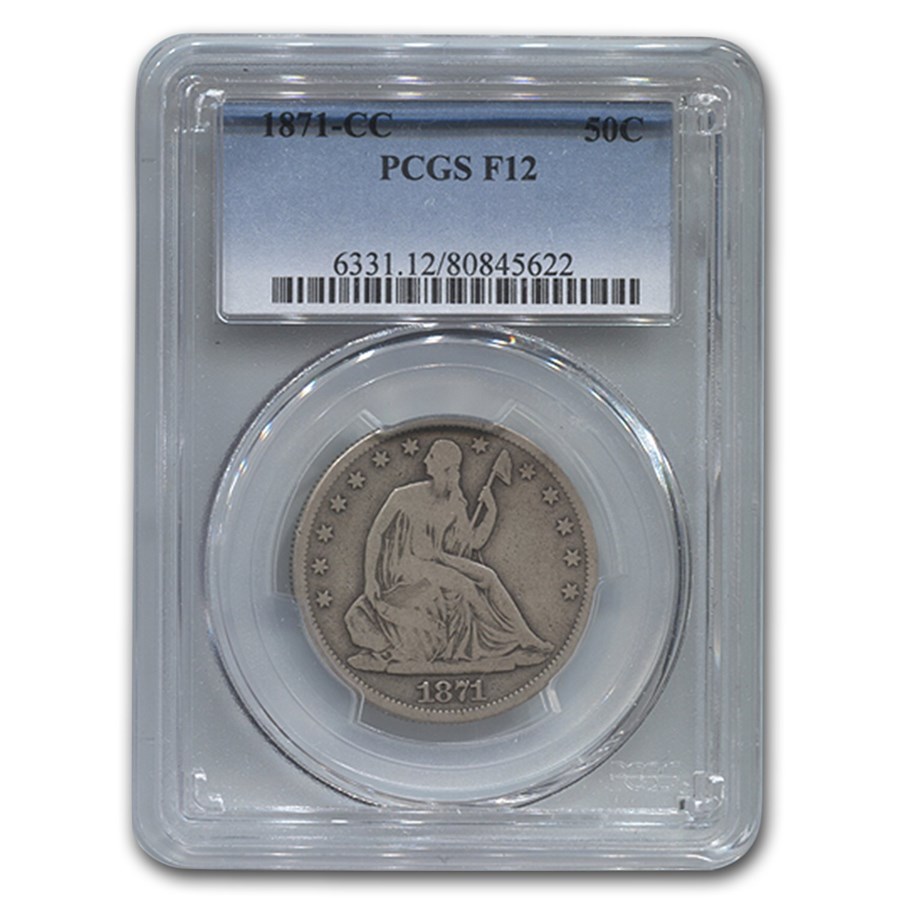 Buy 1871-CC Liberty Seated Half Dollar Fine-12 PCGS | APMEX
