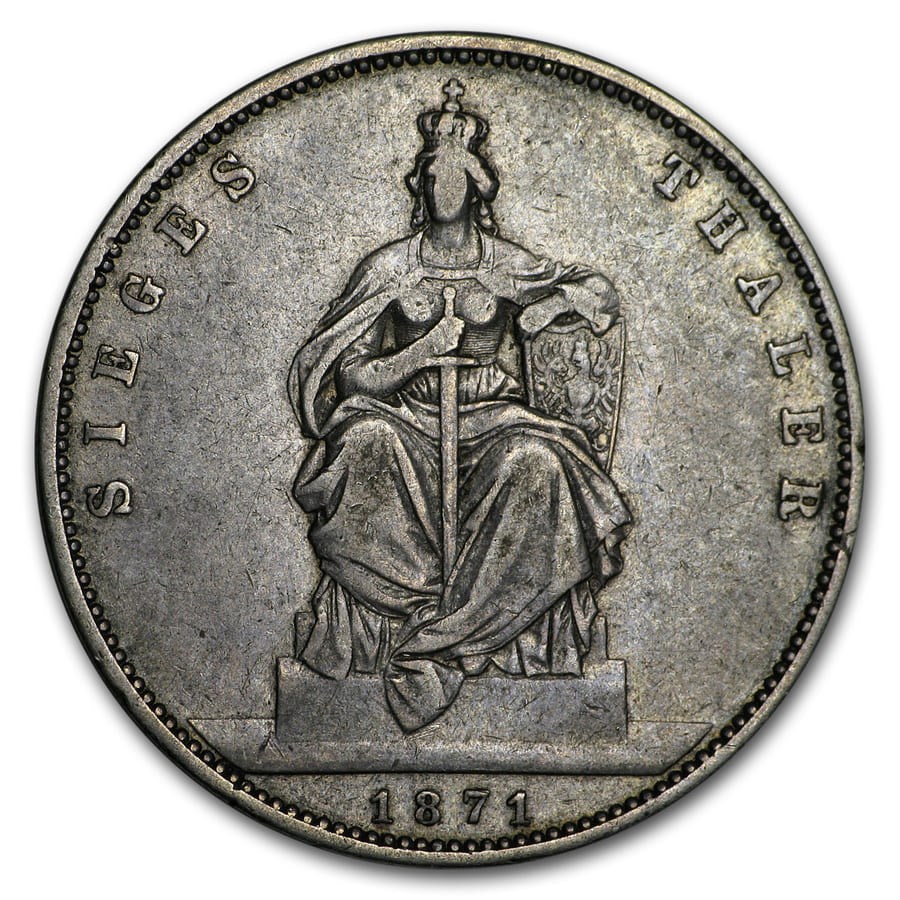 Buy 1871 German State Bavaria Silver Thaler Ludwig II VF | APMEX