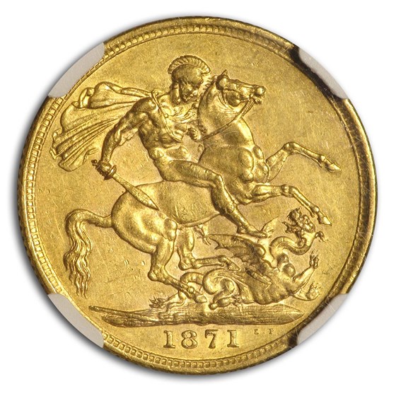Buy 1871 Great Britain Au Sovereign AU-53 NGC (RMS Douro Shipwreck) | APMEX