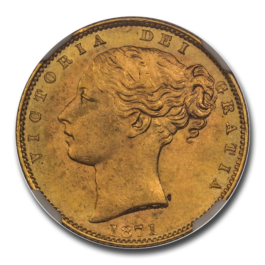 Buy 1871 Great Britain Gold Sovereign Victoria MS-63 NGC | APMEX