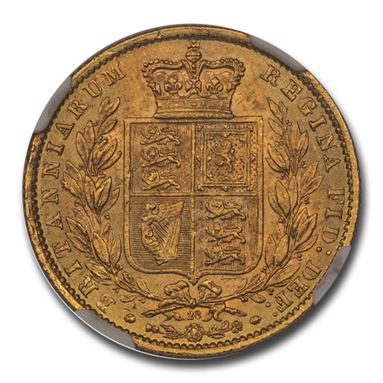 Buy 1871 Great Britain Gold Sovereign Victoria MS-63 NGC | APMEX