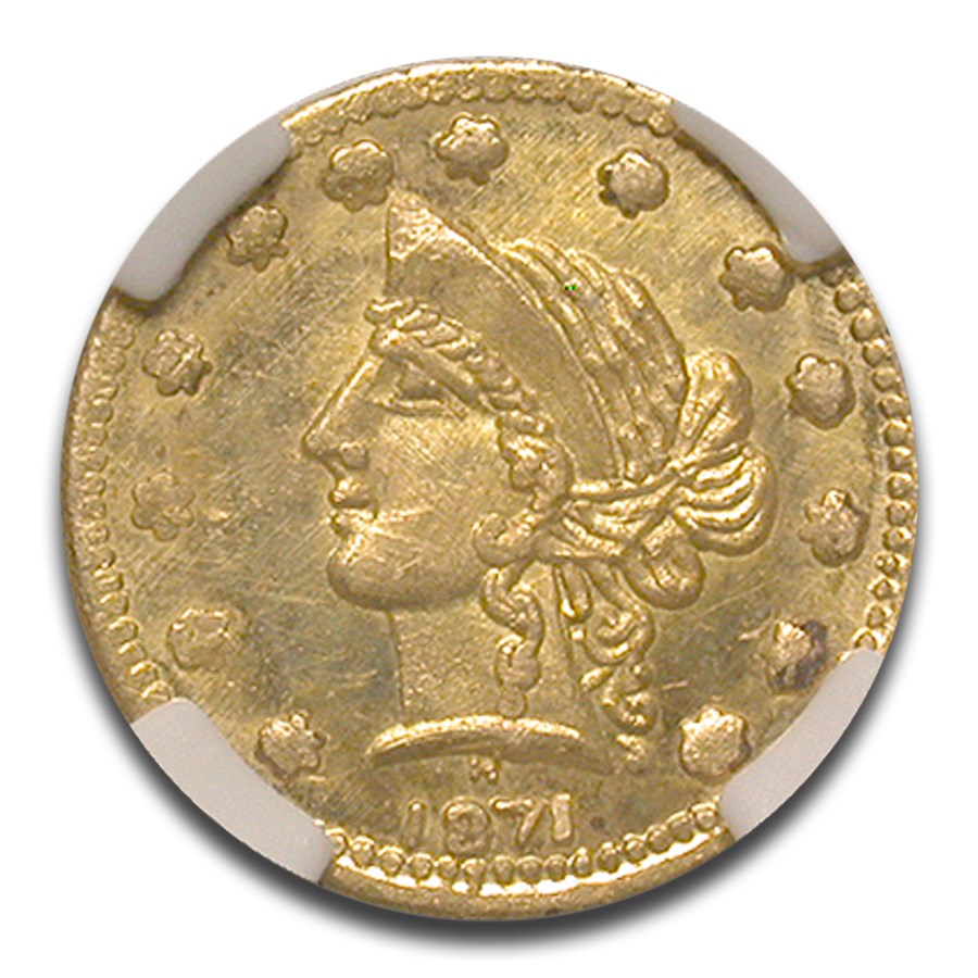 Buy 1871 Liberty Round 25 Cent Gold MS-63 NGC (BG-864) | APMEX
