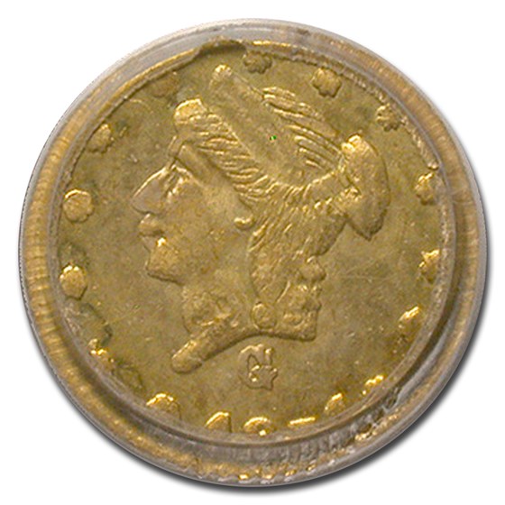 Buy 1871 Liberty Round 25 Cent Gold MS-64 PCGS (BG-839) | APMEX