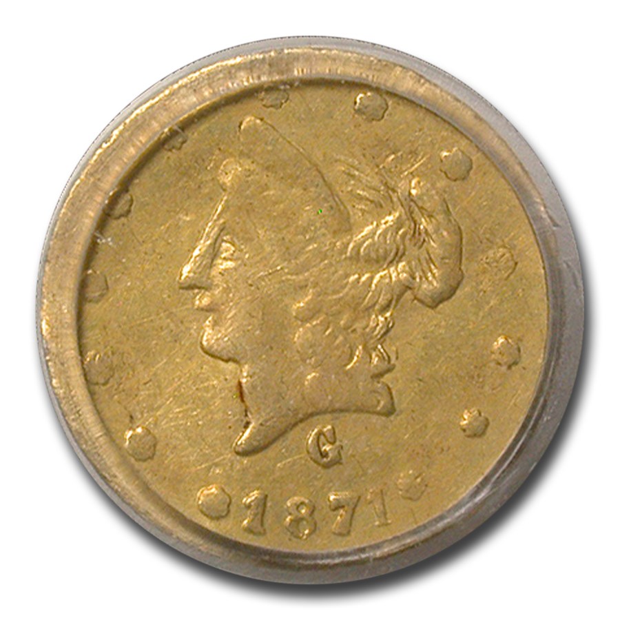 Buy 1871 Liberty Round 50 Cent Gold AU-53 PCGS (BG-1026A) | APMEX