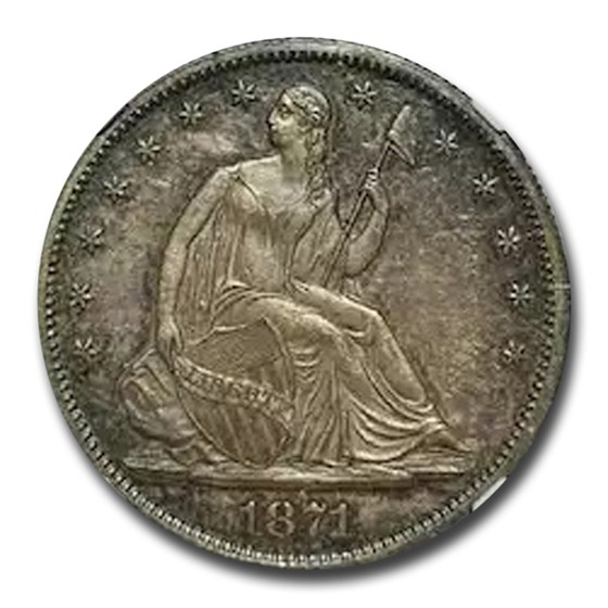 1871 Liberty Seated Half Dollar PF-64 NGC