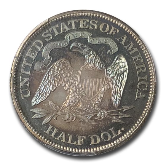 Buy 1871 Liberty Seated Half Dollar PR-64+ PCGS | APMEX