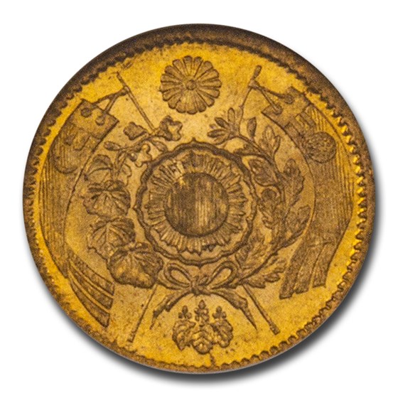 Buy 1871 (M4) Japan Gold 1 Yen -Meiji Era Type 3 MS-64 NGC | APMEX