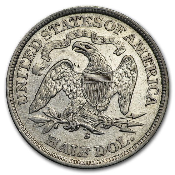 Buy 1871-S Liberty Seated Half Dollar AU | APMEX