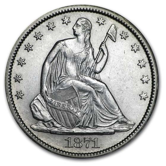 Buy 1871-S Liberty Seated Half Dollar BU | APMEX
