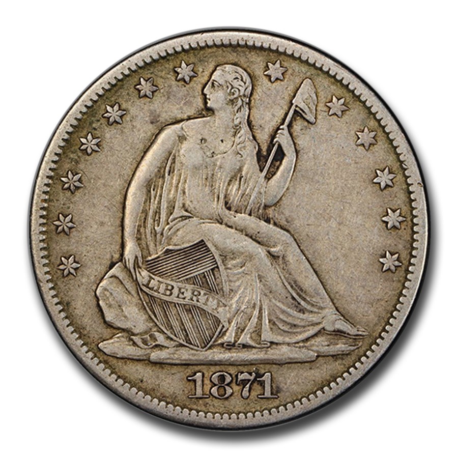 1871-S Liberty Seated Half Dollar XF-40 PCGS