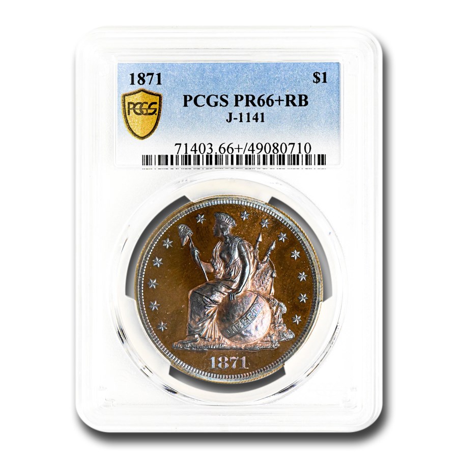 Buy 1871 Standard Dollar PR-66 PCGS Brown | APMEX