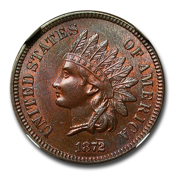 Buy 1872/1872 Indian Head Cent MS-64 NGC (Brown, FS-301) | APMEX